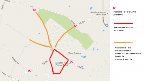 Bawming Day Road Closures – Appleton Thorn
